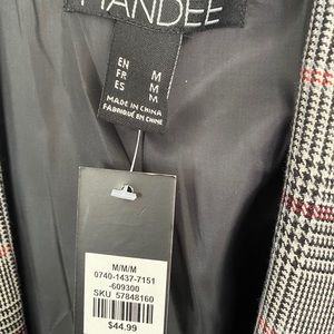 mandee | Jackets & Coats | Nwt Mandee Womens Tweed Blazer Size M | Poshmark